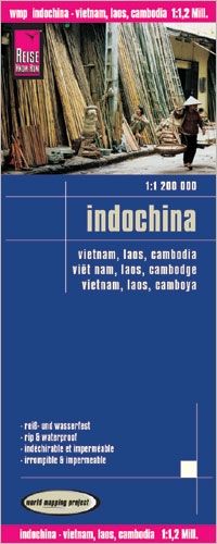 Indochiny (Wietnam, Laos, Kambodża) mapa 1:1 200 000 Reise Know-How ...