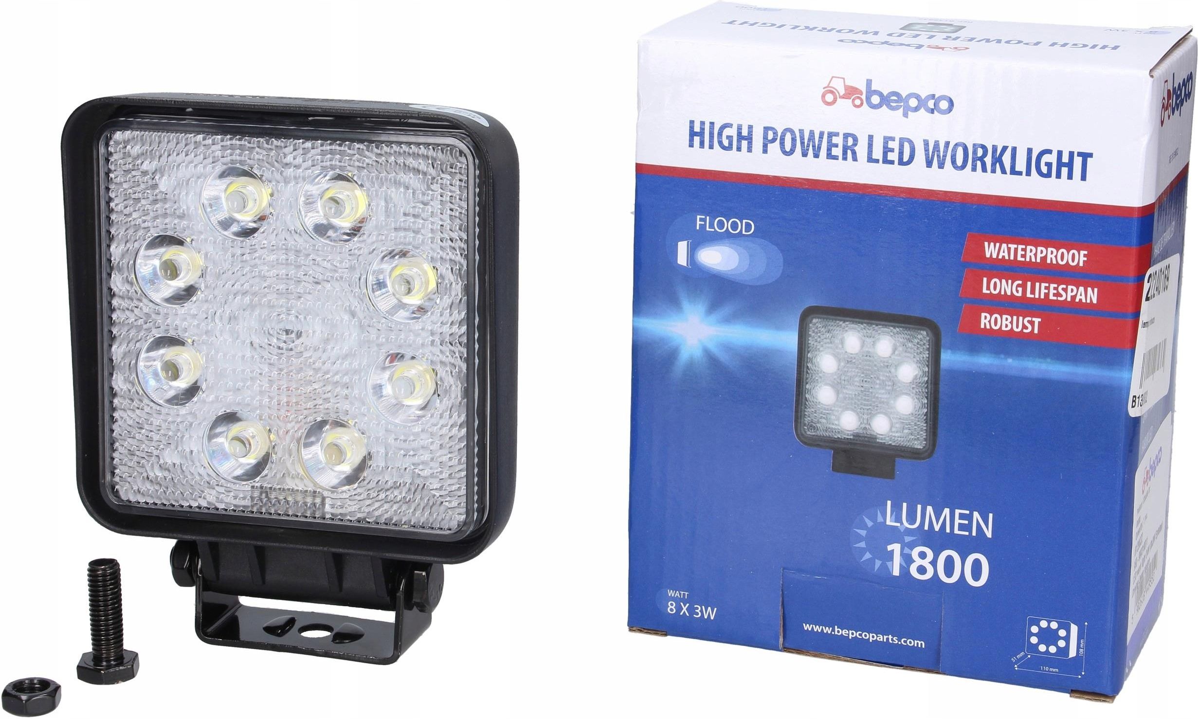 Bepco Lampa Robocza Led 24W 1800Lm Światło Rozproszone 22240169 ...