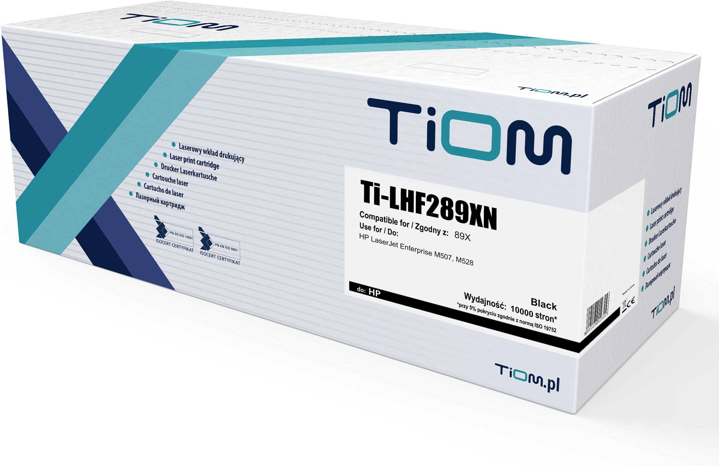 TIOM TONER ZAMIENNIK CF289X DO HP LASERJET M507 M528 10K Z CZIPEM ...