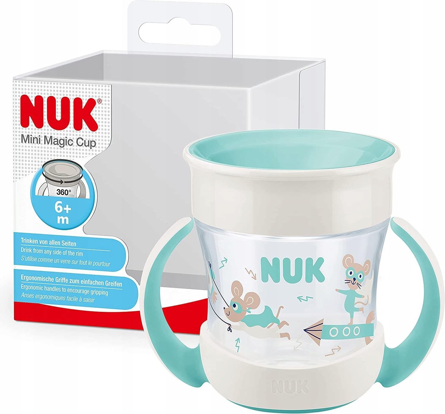 NUK Evolution Mini Magic Cup 160ml 6M+ turkusowy - Ceny i opinie - Ceneo.pl