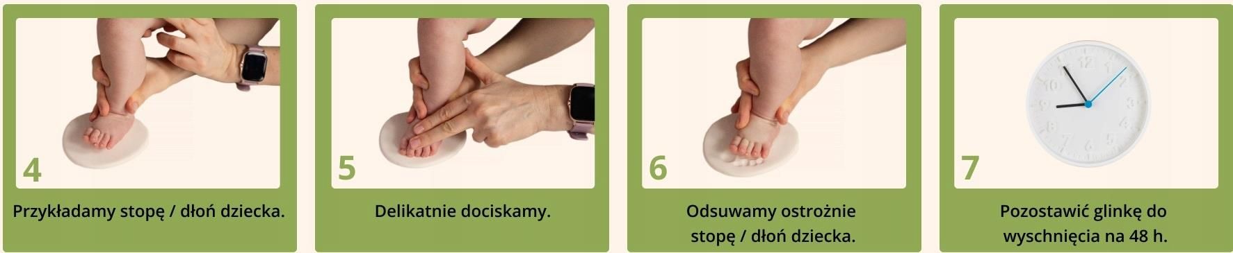 Glinka Odcisk Bobasa Stopy Dłoni Super miękka - Ceny i opinie - Ceneo.pl