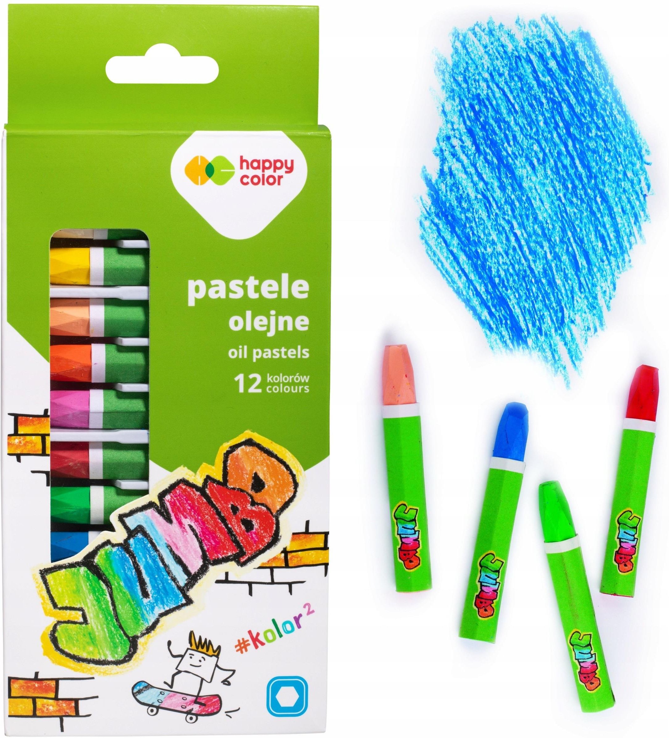 Happy Color Pastele Olejne Jumbo Kredki 12 Kolorów - Ceny i opinie ...
