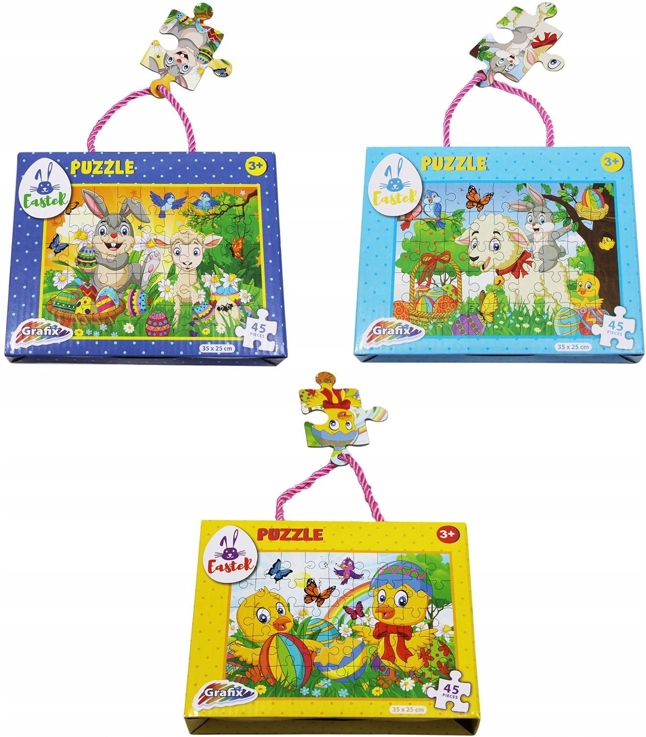 Grafix Puzzle Wielkanocne 45El. Zając Baranek Dla Dziecka - Ceny i ...