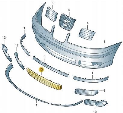 Seat Nowa Kratka Zderzaka Środkowa Alhambra 7M7854687 01C - Opinie i ...