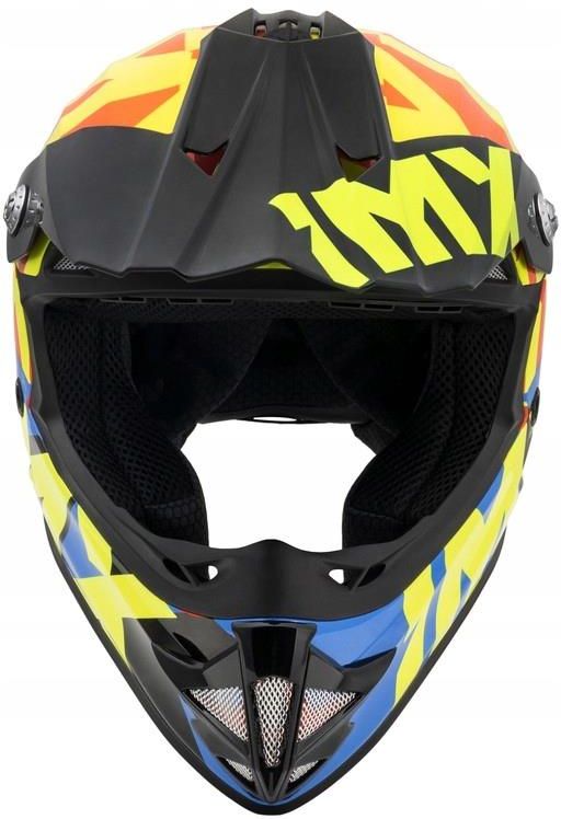 Kask motocyklowy Imx Fmx-01 Junior Czarne/Żółty/Niebieski/Czerwone ...
