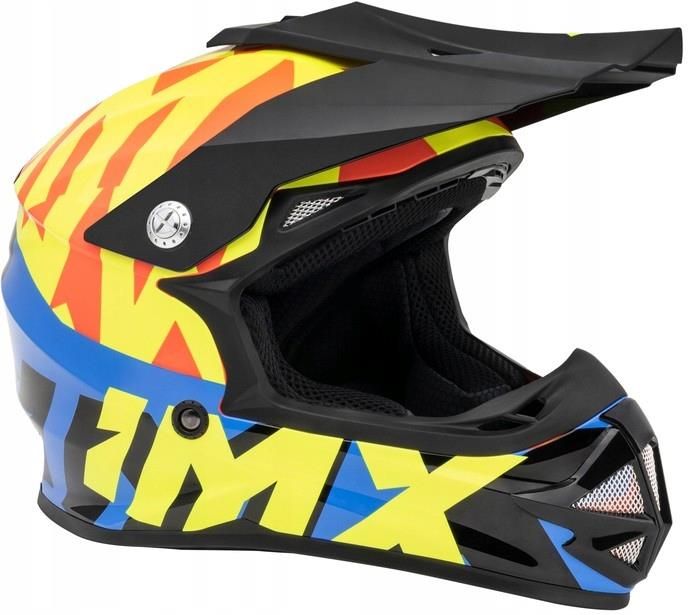 Kask motocyklowy Imx Fmx-01 Junior Czarne/Żółty/Niebieski/Czerwone ...