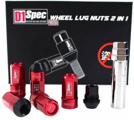 D1 Spec Kute Nakrętki D1Spec Heptagon 2W1 Stal 12X1.5 Red Dsnk196 ...