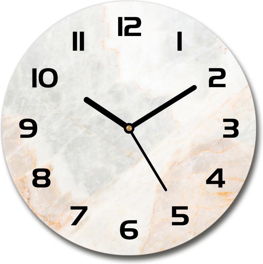 Wallmuralia.Pl Zegar Ścienny Szklany Okrągły Marmur (Plzso30Cf64380852 ...