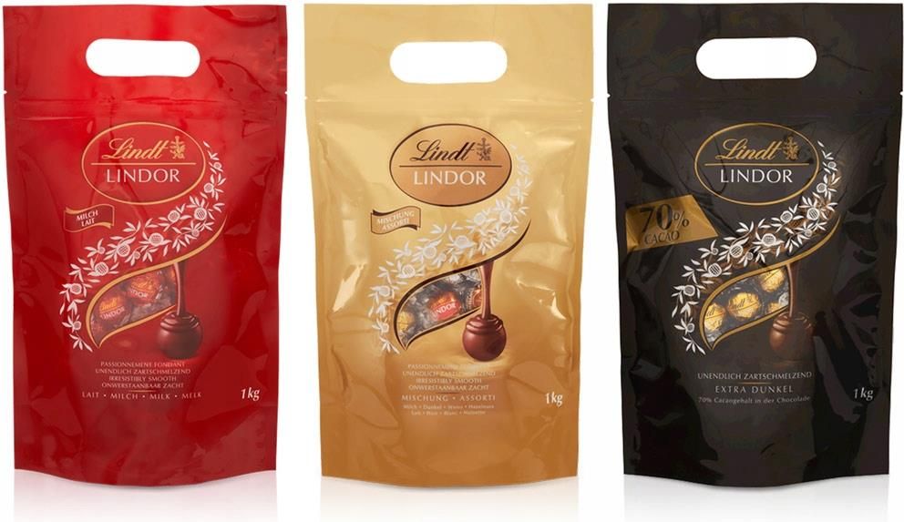 Lindt Zestaw Pralin Lindor Mix 3x1kg - Ceny i opinie - Ceneo.pl