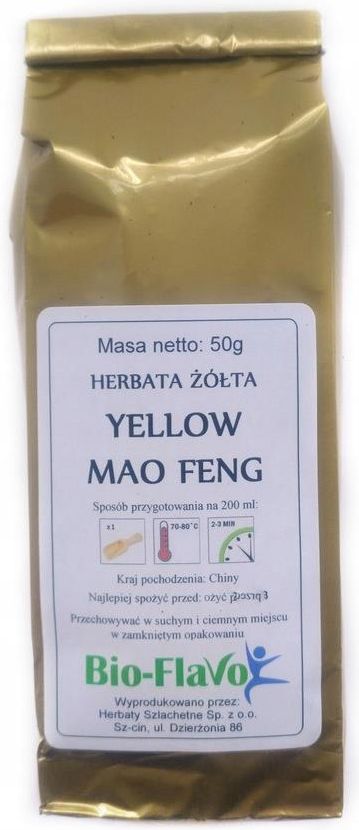 Herbata Bio Flavo Żółta Yellow Mao Feng 50g - Ceny i opinie - Ceneo.pl