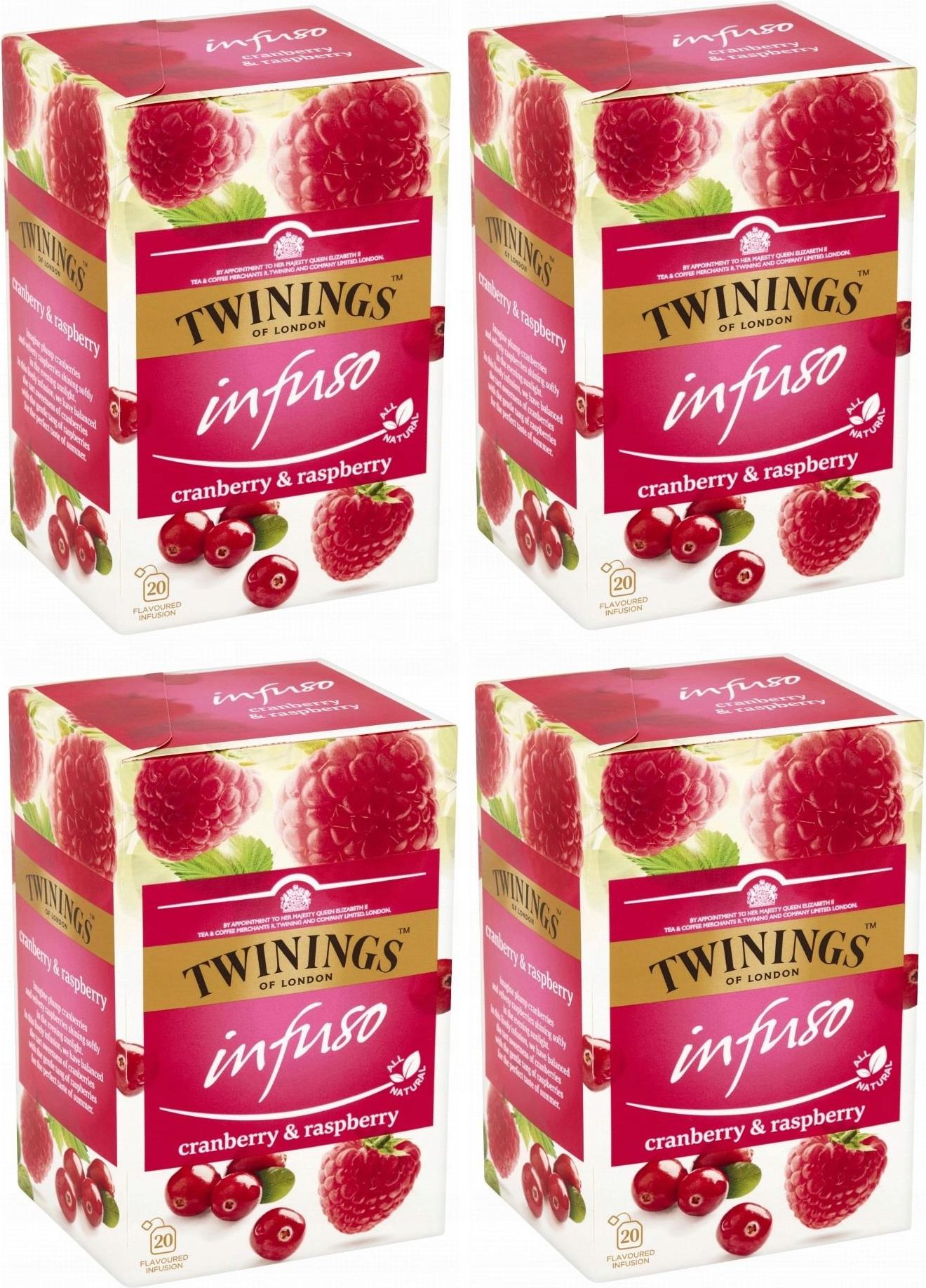 Herbata Twinings Infuso Cranberry & Raspberry 4x20 - Ceny i opinie ...