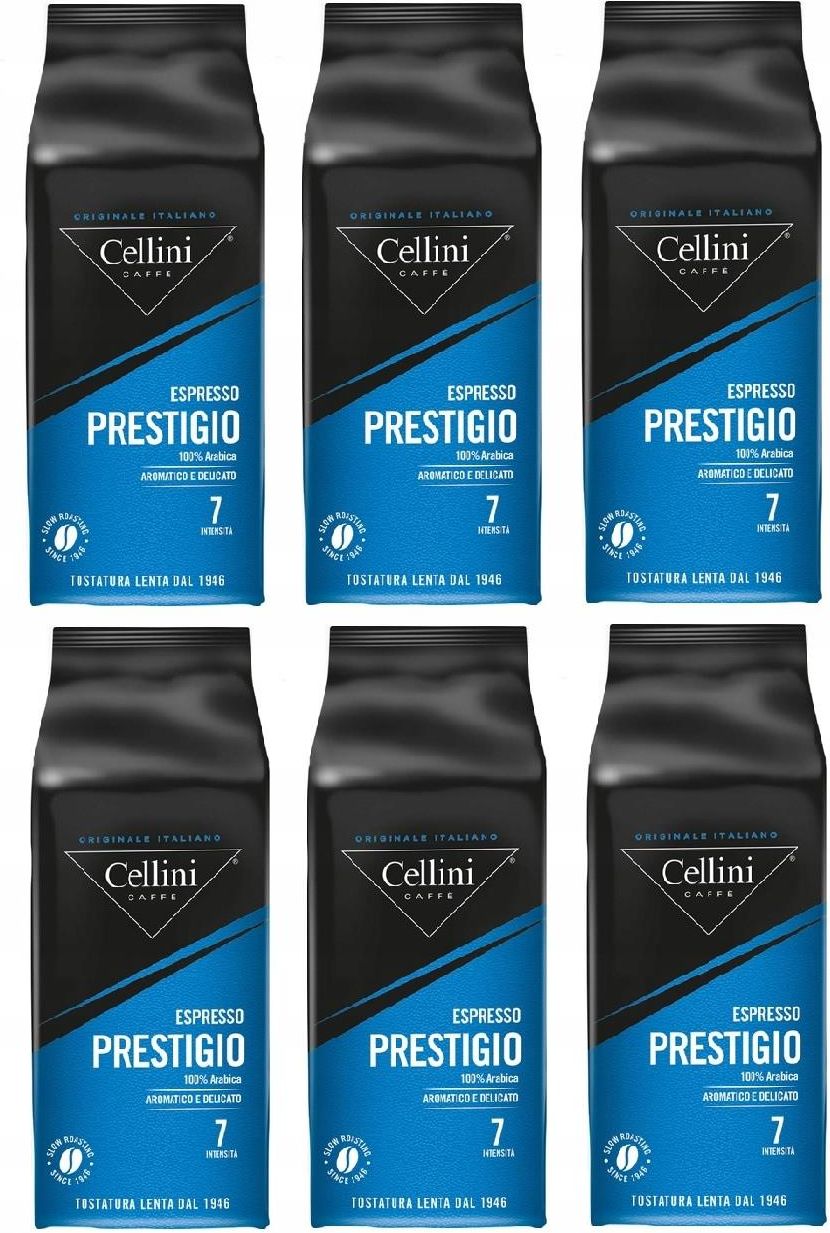 Kawa Cellini Prestigio Ziarnista 6x1kg - Ceny i opinie - Ceneo.pl
