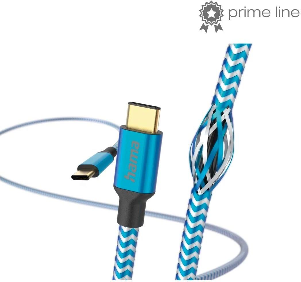 Hama Reflected USB-C 1,5m niebieski (201557) - Opinie i ceny na Ceneo.pl