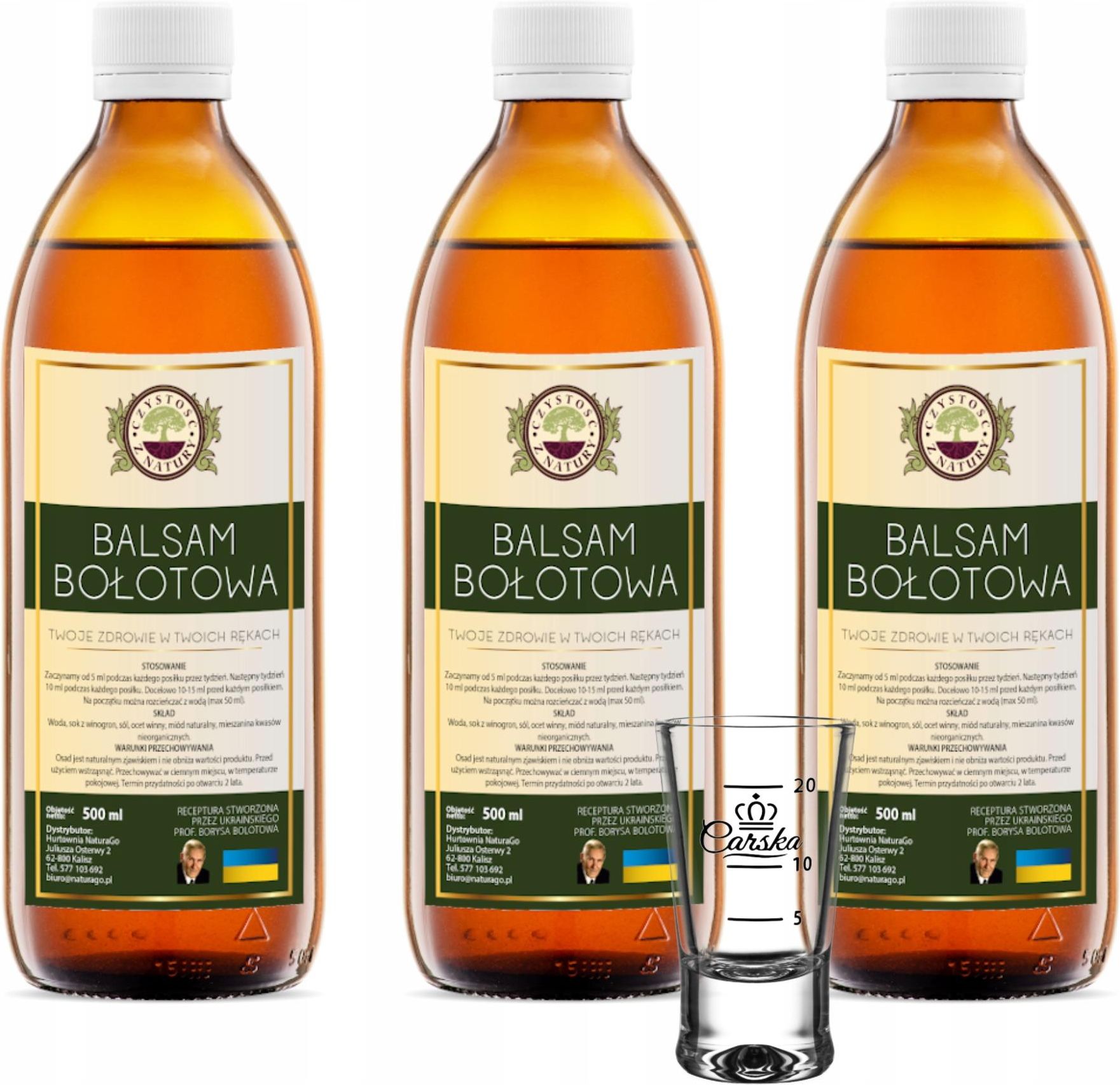 Carska Wódka Zakwas Bołotowa Oryginalna 3X 500ml - Ceny i opinie - Ceneo.pl