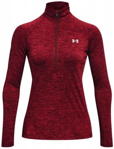Damska bluza Under Armour ½ ZIP 1320128-690 bordowy S - Ceny i opinie ...
