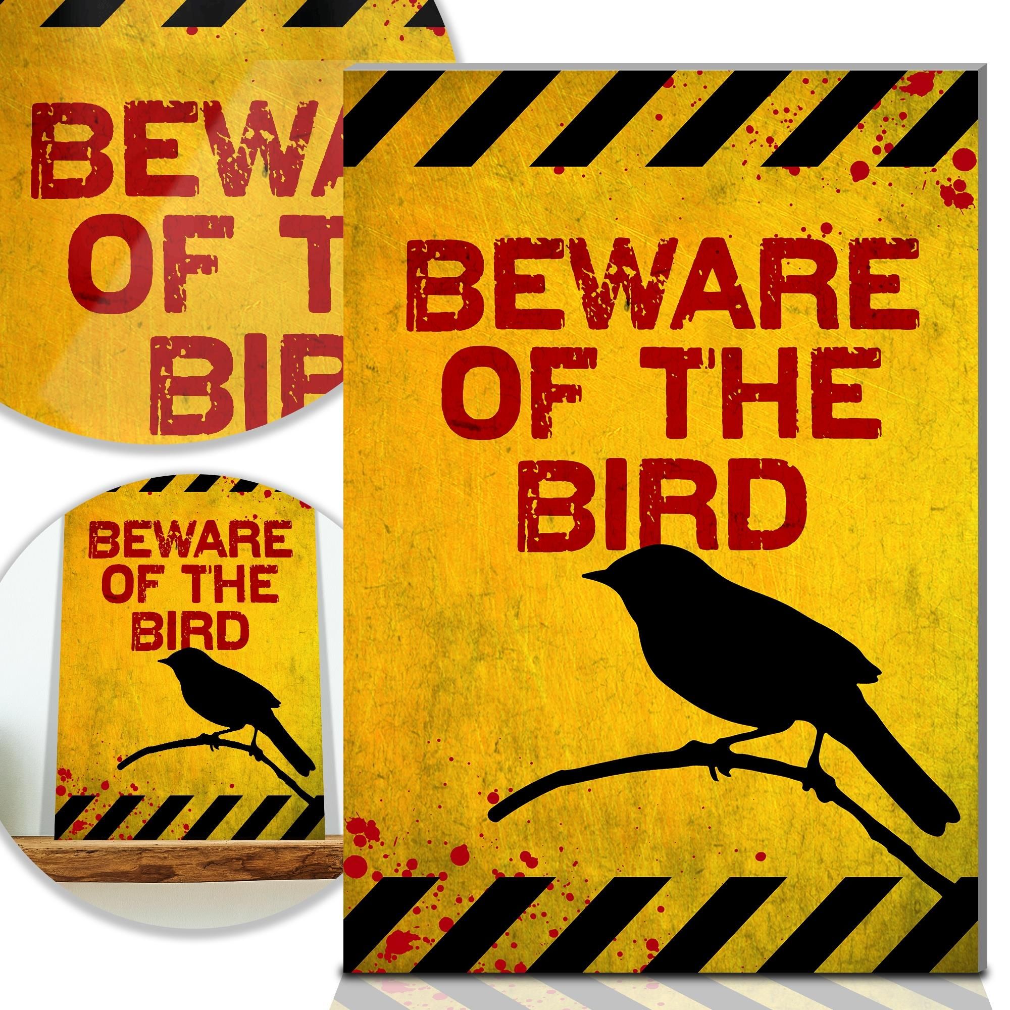 Tabliczka Ostrzegawcza Beware of the Bird - Ceny i opinie - Ceneo.pl