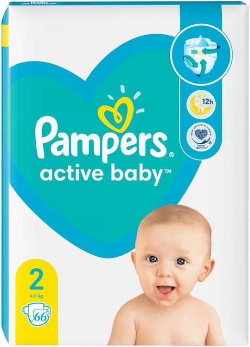 Pampers Active Baby Mini Pieluchy 2 66Szt. - Pieluszki jednorazowe ...