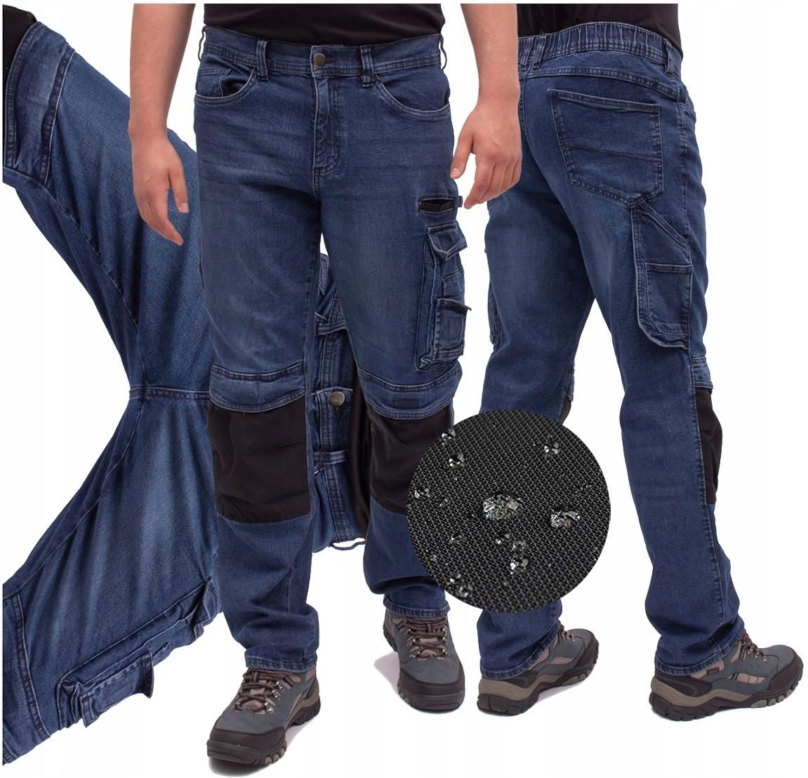 Spodnie robocze Elastyczne Jeans Slim XXL 56 - Ceny i opinie - Ceneo.pl