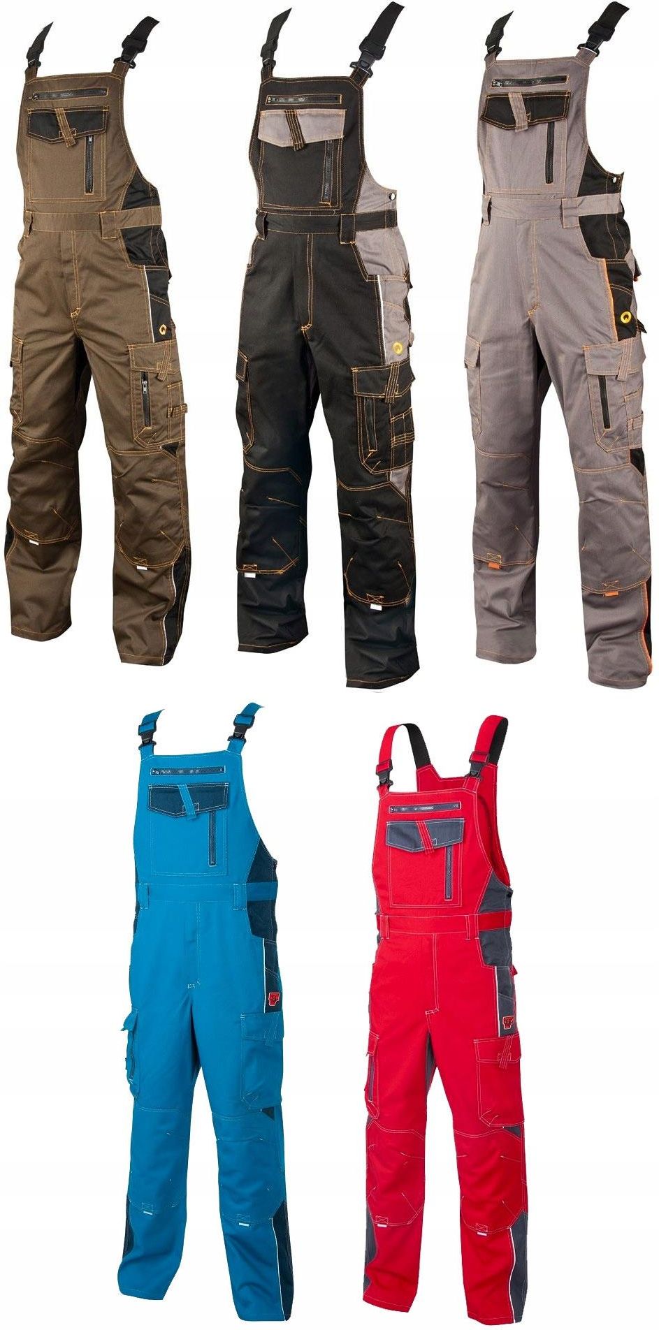 Czerwone Spodnie Robocze Ogrodniczki Vision r. 48 - Ceny i opinie ...