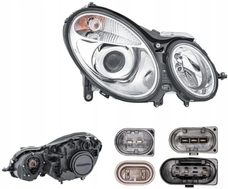 Lampa przednia Hella Prawy Mercedes E Klasa W211 0206 Ss501610H ...