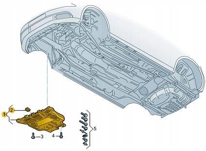 Seat Aso Osłona Pod Silnik 3Q0825236D - Opinie i ceny na Ceneo.pl