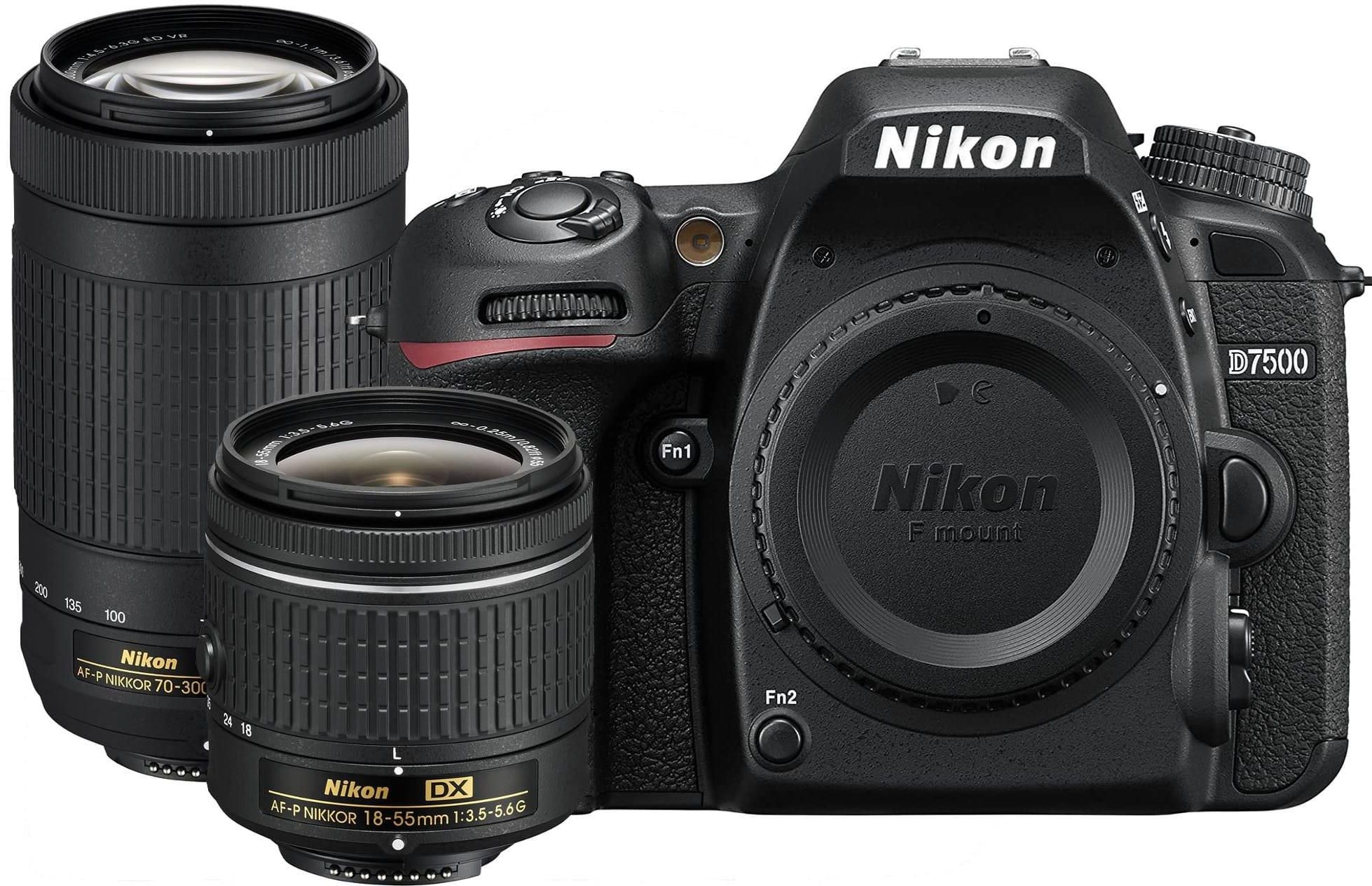 Lustrzanka Nikon D7500 + 18-55mm + 70-300mm VR - Ceny i opinie na Ceneo.pl