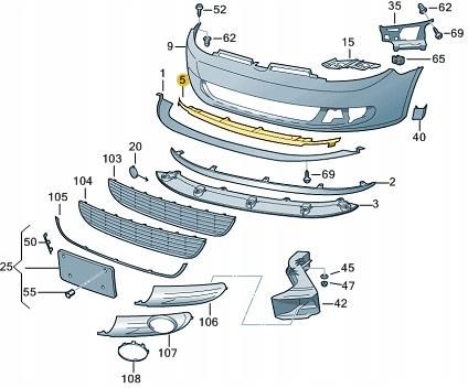 Zderzak do kupienia Volkswagen Oe Aso Dokładka Spoiler Zderzaka Vw Golf ...