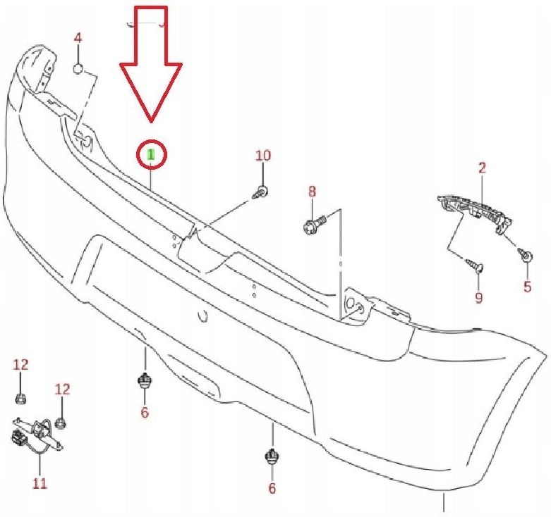 Zderzak do kupienia Suzuki Oe Zderzak Tył Swift 2016 71811-53R00-799 ...