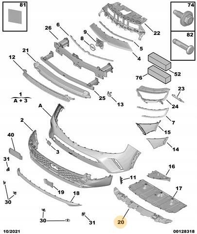 Zderzak do kupienia Opel Oe Absorber Dolny Zderzaka Przód Mokka Ii 20 ...