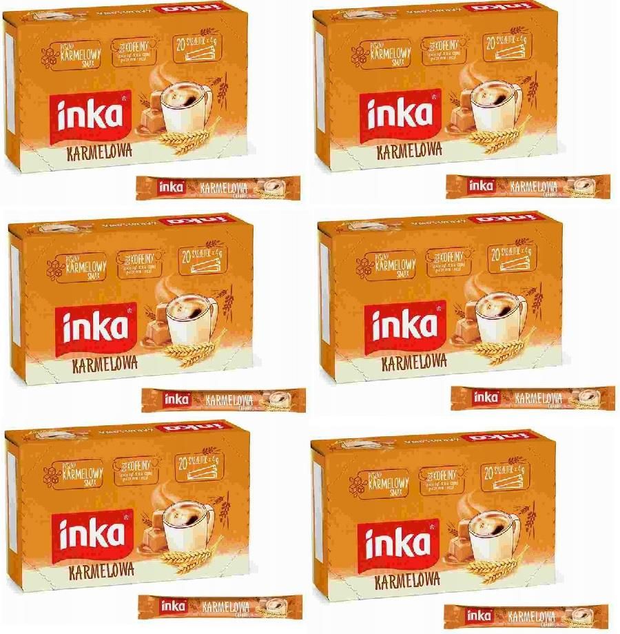 Kawa Inka Karmelowa 6X Zbożowa Stick 20X4G - Ceny i opinie - Ceneo.pl