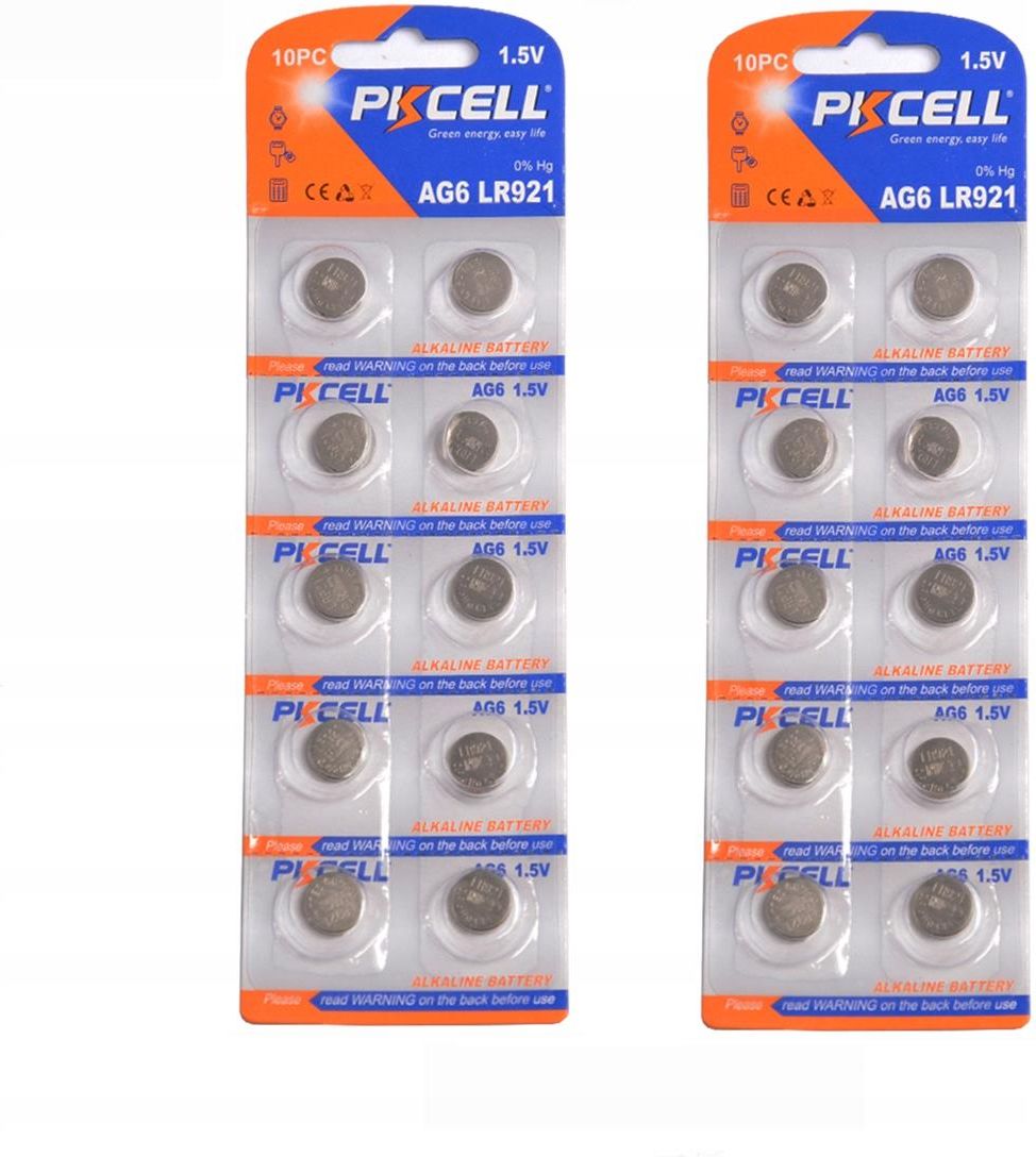 Pkcell Bateria Alkaliczna Ag6 1,5V 2 Blistry - Ceny i opinie na Ceneo.pl