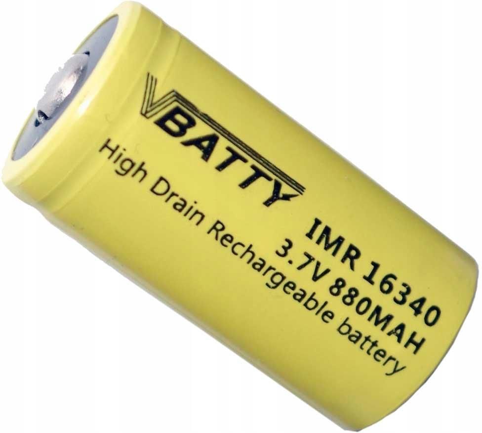 Moto-Mer Bateria Akumulator Cr 123A 3.7V 880 Mah 16340 12A - Ceny i ...