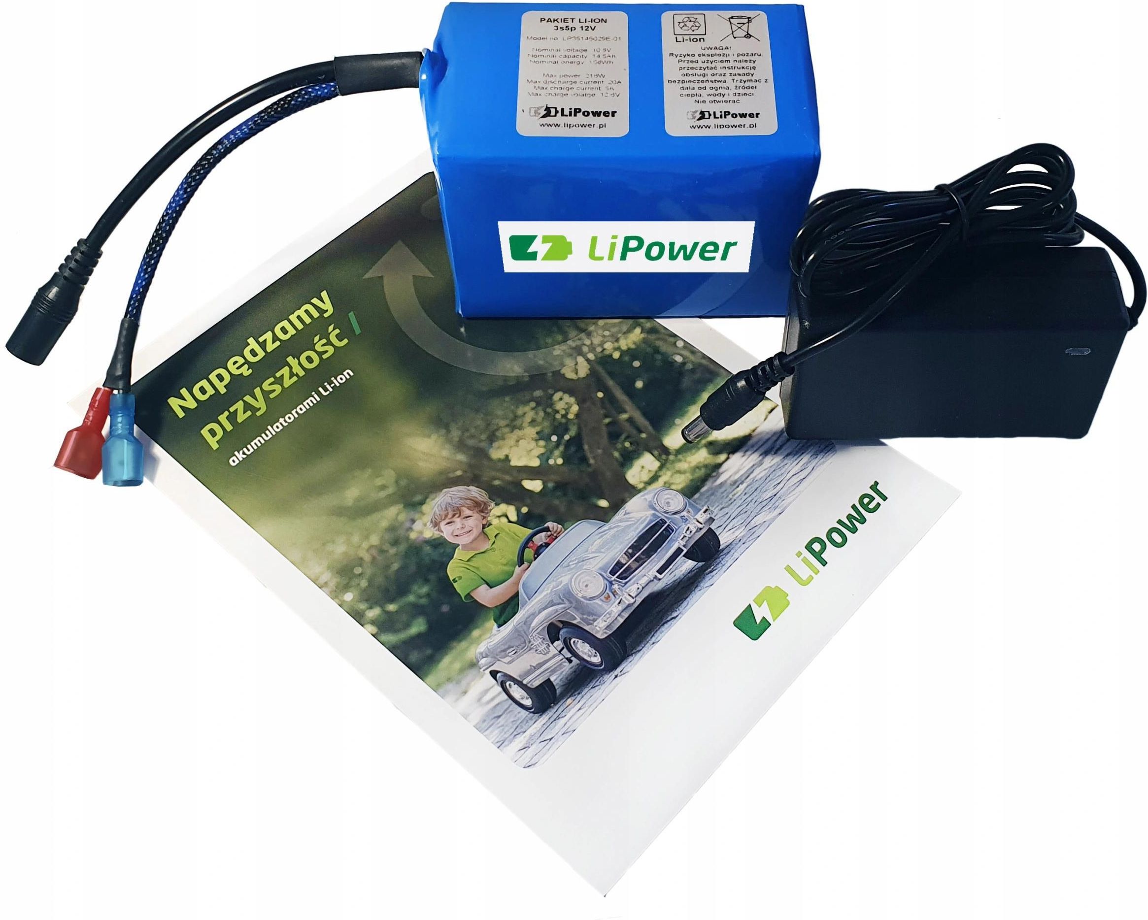 Lipower Akumulator Li-Ion 14.5Ah 12V Ładowarka 2A - Ceny i opinie na ...