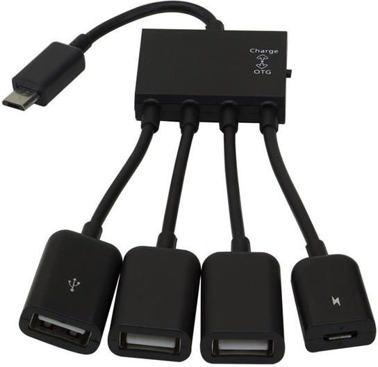Wulkancenpl Hub Micro Usb 3 porty Usb 2.0 1 MicroUSB Zasilanie - Ceny i ...