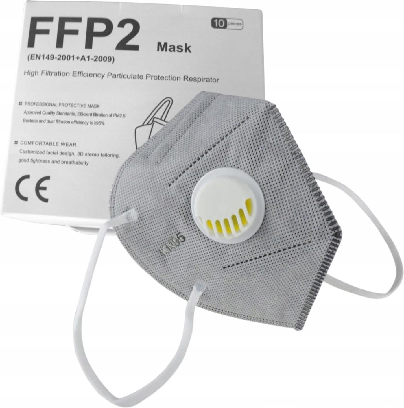 10x Maska Maseczka KN95 FFP2 Ochronna Filtr FFP2 - Ceny i opinie - Ceneo.pl