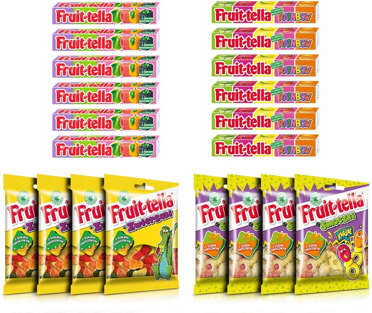 Fruittella Zestaw Mix Gumy Owocowe Żelki 1212G - Ceny i opinie - Ceneo.pl