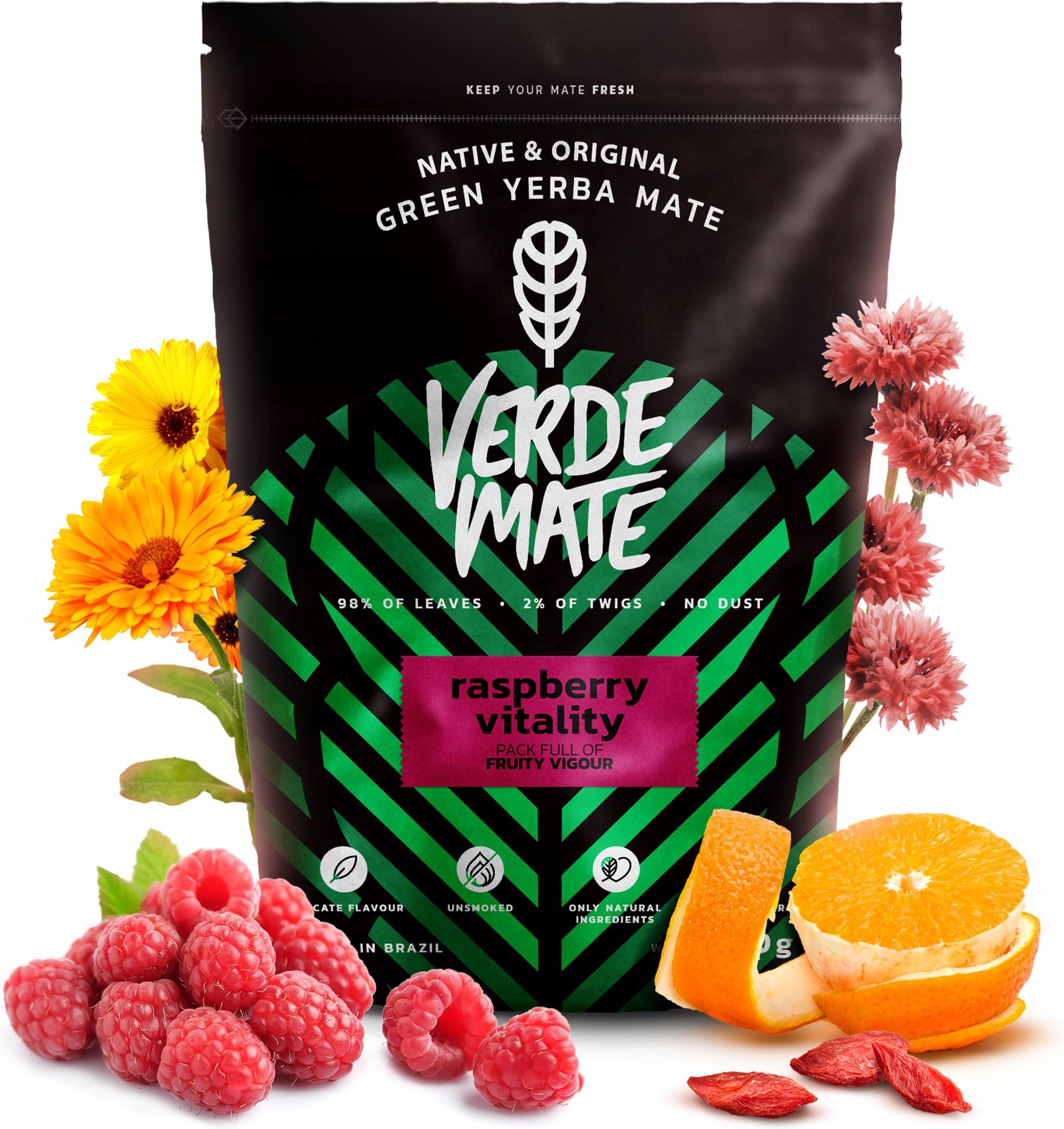 Verde Mate Yerba Green Raspberry Vitality 0,5kg - Ceny i opinie - Ceneo.pl