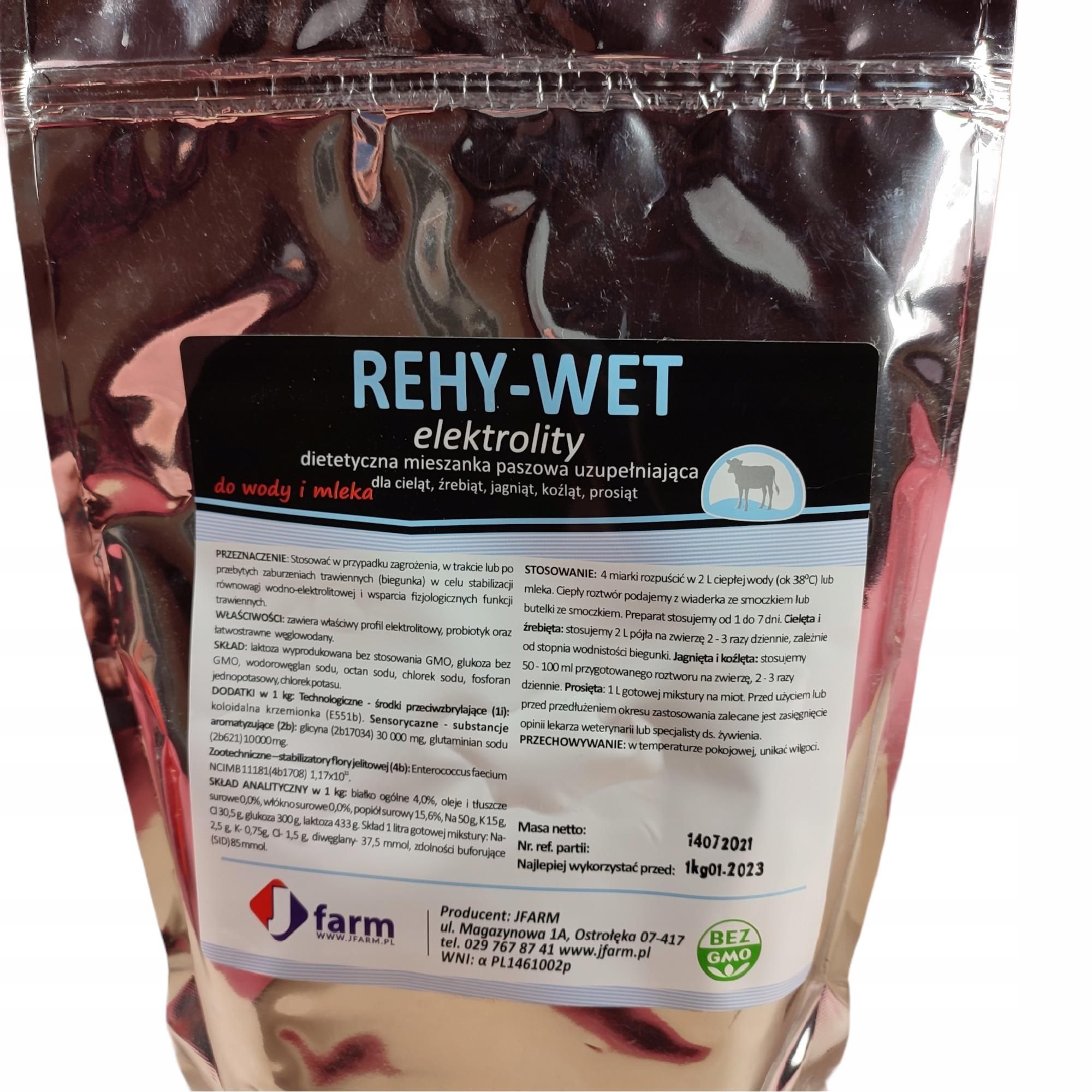 Rehy-wet- elektrolity dla cieląt do mleka lub wody - ceny i opinie ...