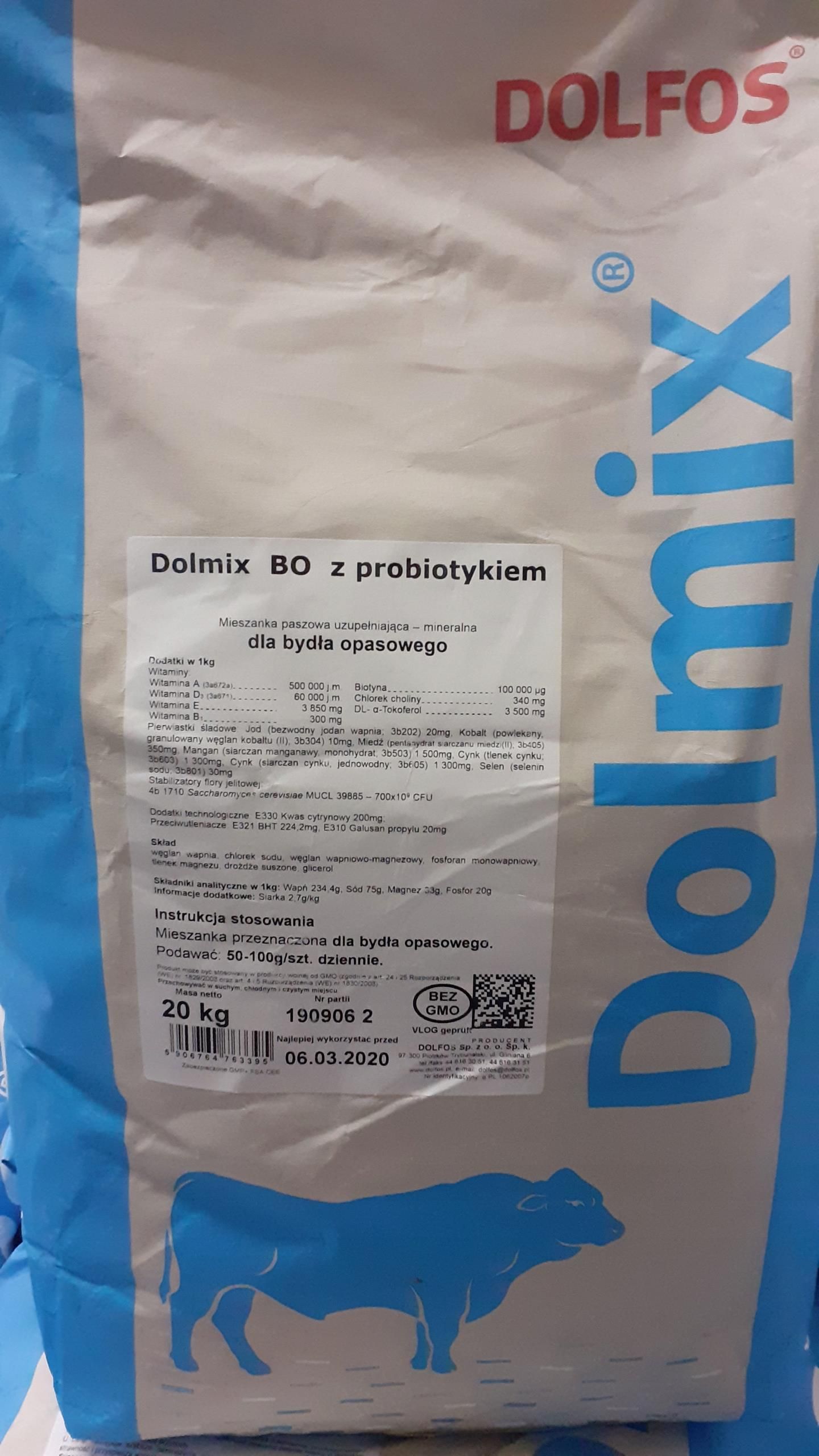 Dolmix Bo z probiotykiem dla bydła opasowego 20kg - ceny i opinie ...