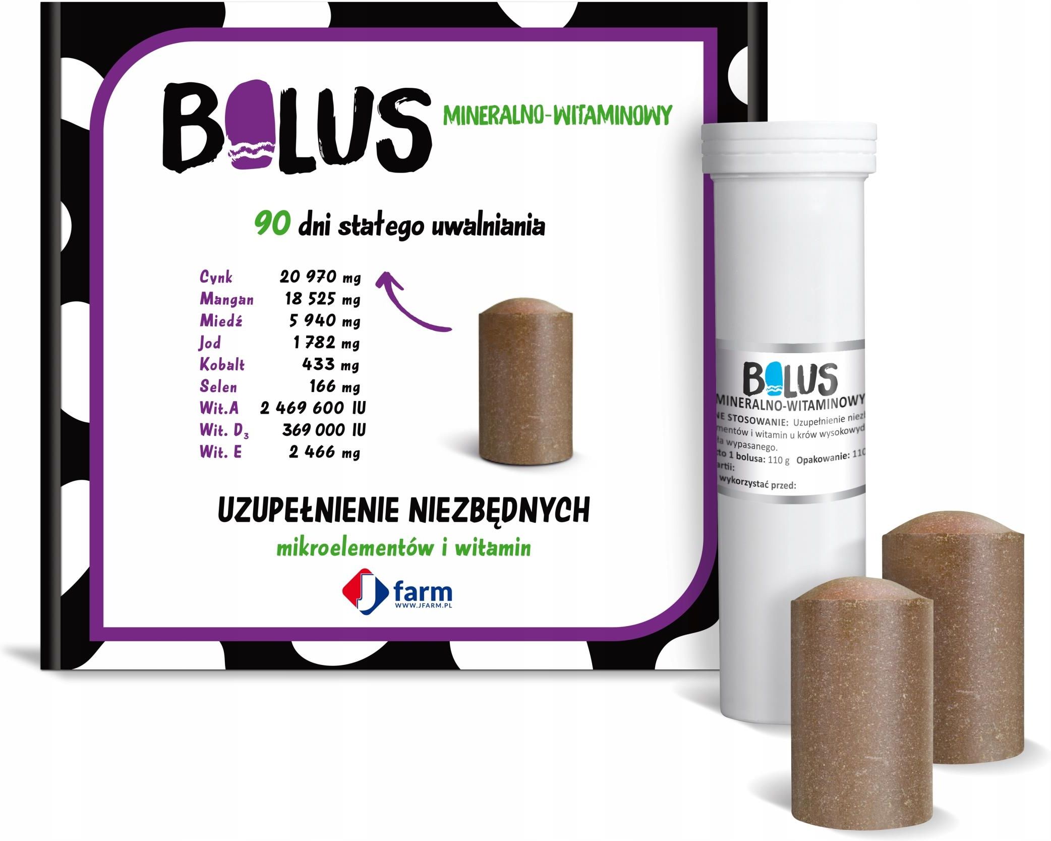 Bolus mineralno-witaminowy 8 sztuk dla bydła JFarm - ceny i opinie ...