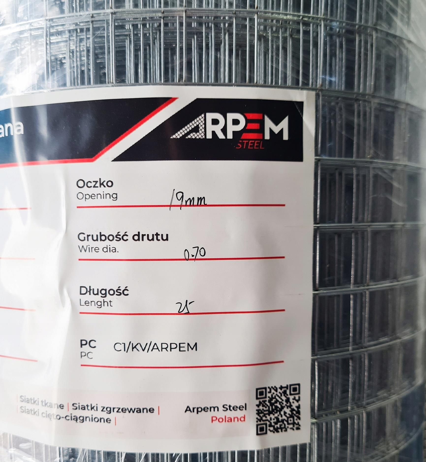 Arpem Steel Siatka Zgrzewana Hodowlana Woliery 19/0 7 1Mx25M - Ceny i ...
