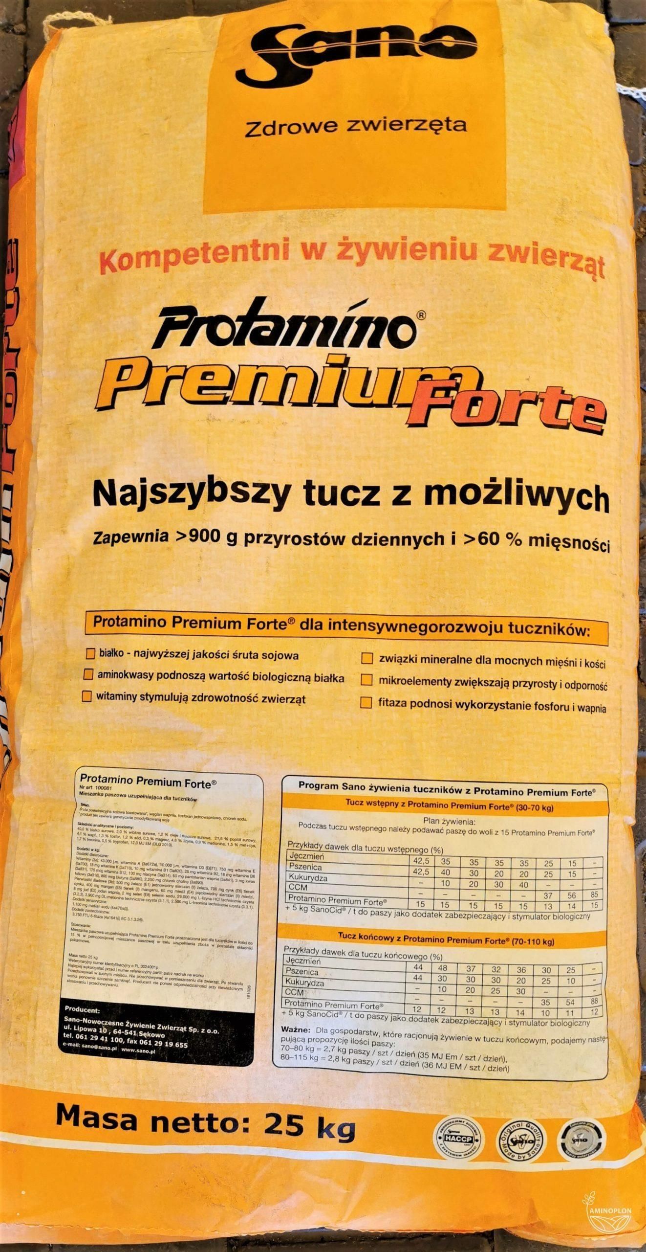 Protamino Premium Forte Sano 25kg najszybszy tucz - Ceny i opinie ...