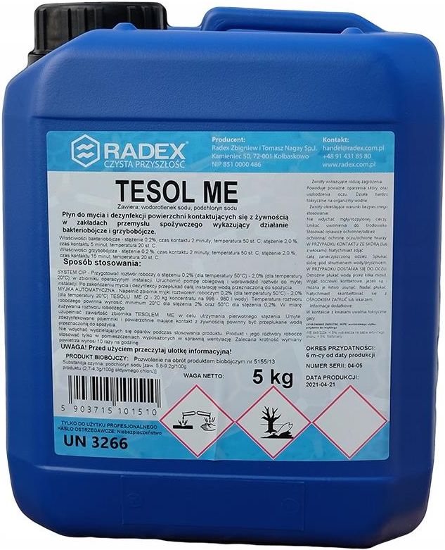 Tesol Me 24KG preparat do mycia linii pojenia - Ceny i opinie - Ceneo.pl