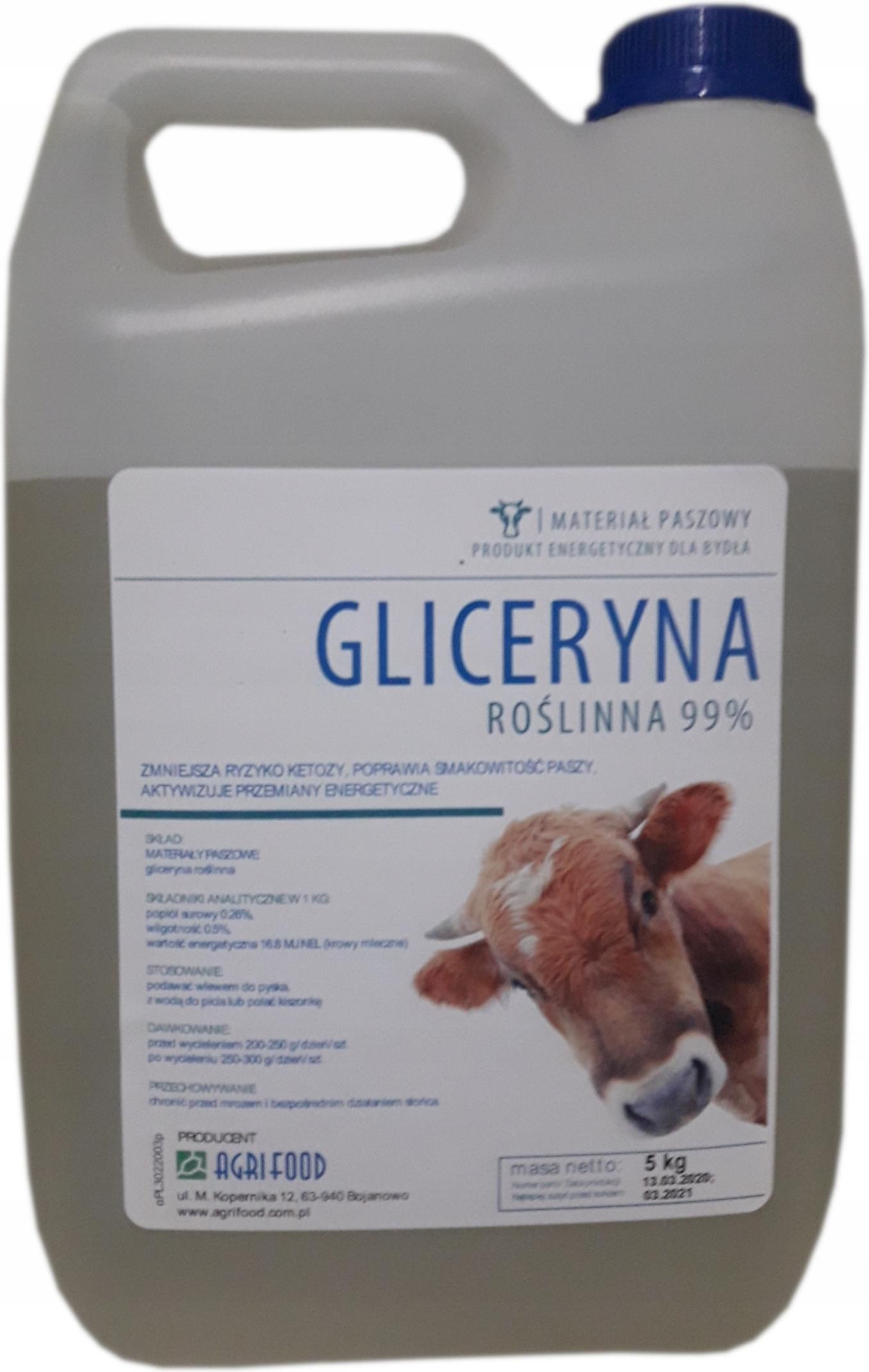 Gliceryna Roślinna 99% spożywcza na ketozę op 5kg - Ceny i opinie ...