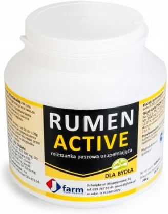 Rumen Active 200 g Brak Apetytu, Zaparcia Bydło - Ceny i opinie - Ceneo.pl