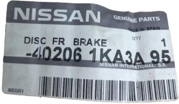Tarcza hamulcowa Nissan Oe Tarcza Hamulcowa Przód Juke 402061Ka3A ...