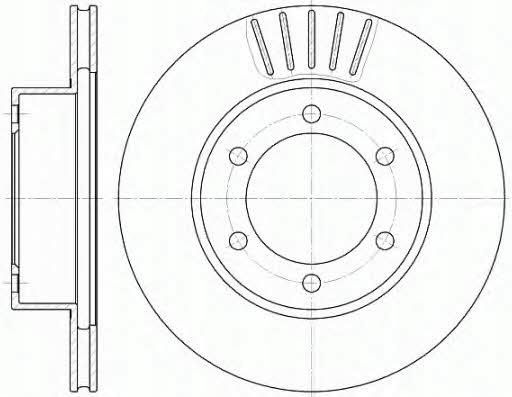 Remsa 2Szt. Tarcza Hamulcowa Toyota Land Cruiser 90 _J9_ 6562.10 6562,1 ...