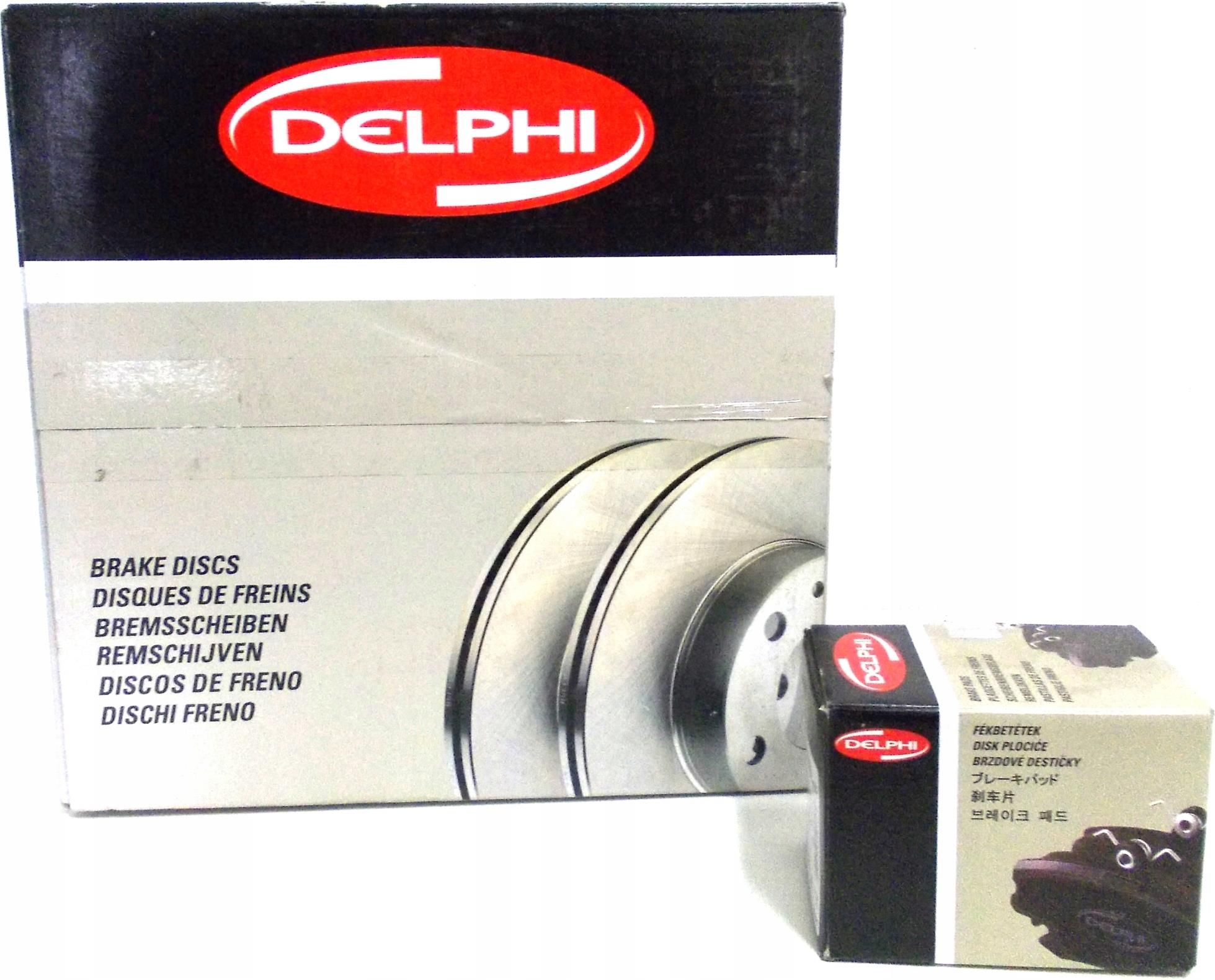 Delphi Tarcze+Klocki Tył Fiat Bravo Ii Stilo 251M Zesbg2322+Lp1719 ...