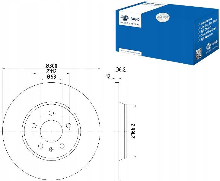 Pagid Hella Tarcze Hamulcowe 8K0615601 Hlp8Dd 355 113-931/Rs6 - opinie ...