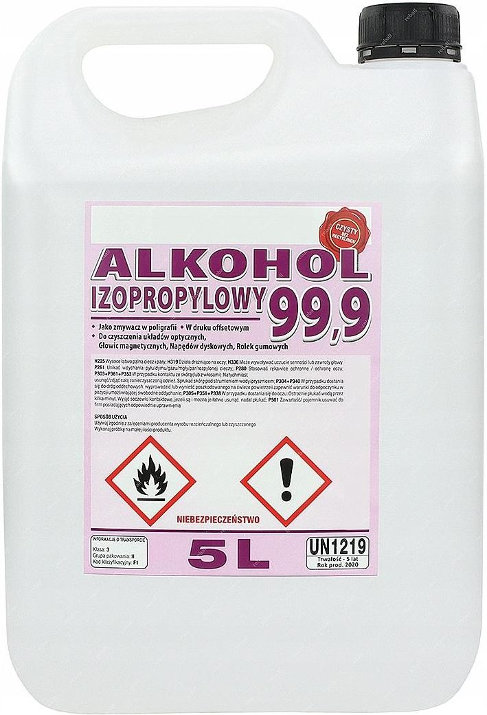 Michor Alkohol Izopropylowy Izopropanol Ipa 5L 5000Ml M - Opinie i ...